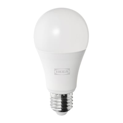 SOLHETTA LED bulb E14 250 lumen globe opal white - IKEA