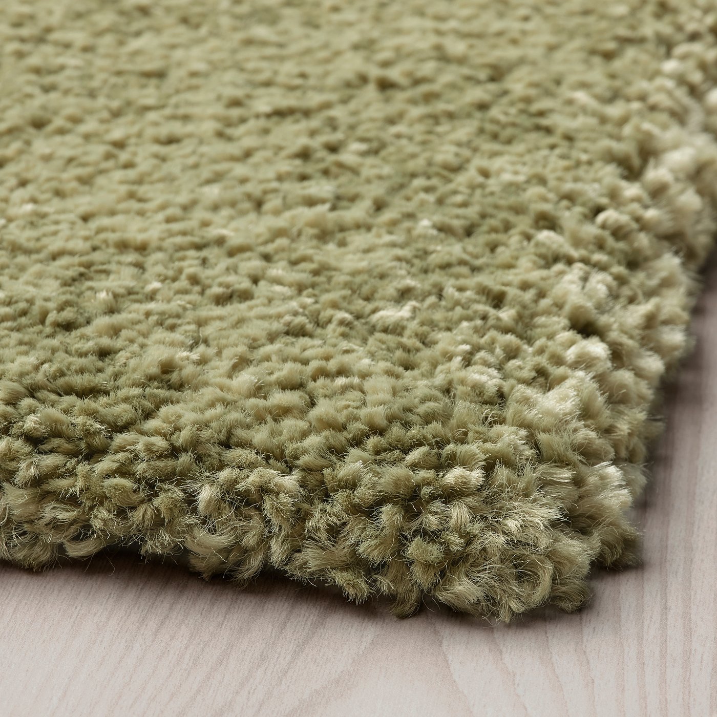 STOENSE rug, low pile light olive-green - IKEA