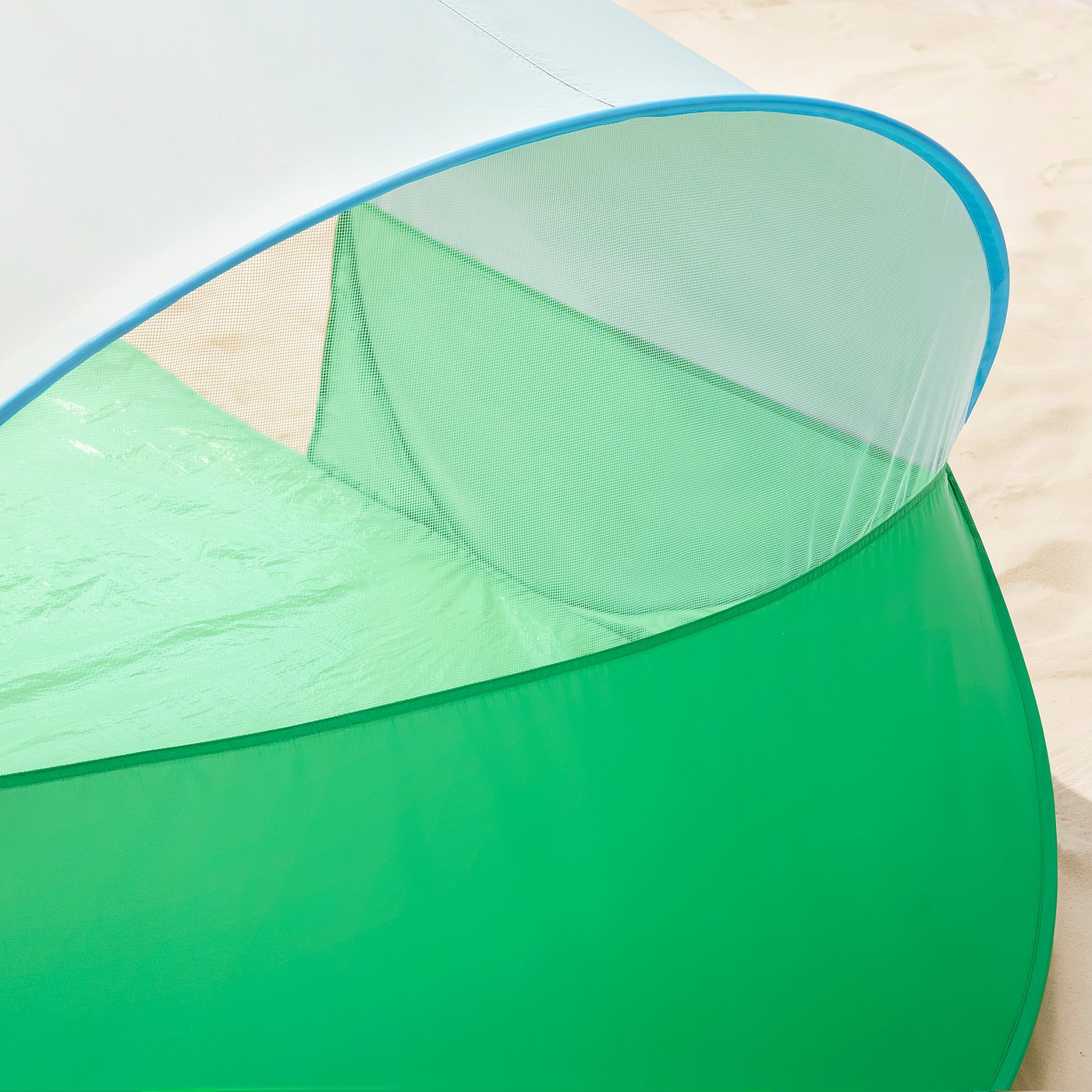 STRANDÖN pop-up sun/wind shelter green/blue - IKEA