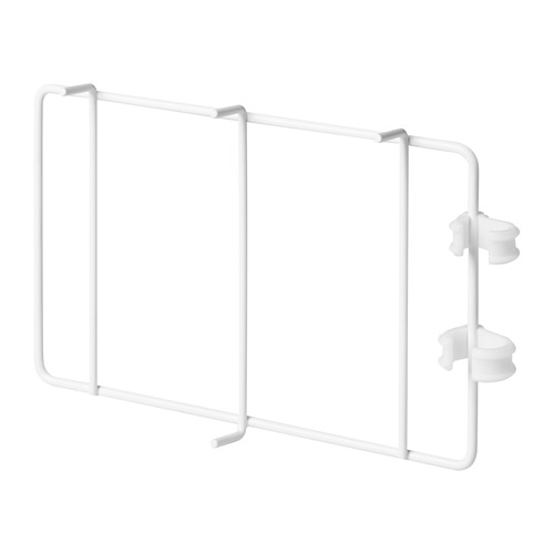 SUNNERSTA rail with 4 hooks and 2 containers white - IKEA
