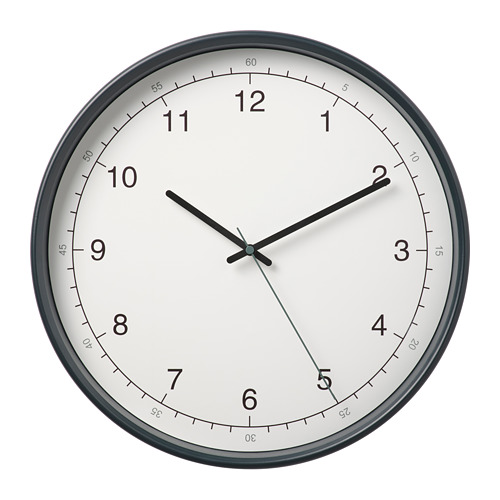 KUTTERSMYCKE wall clock black - IKEA
