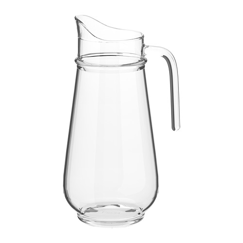 IKEA 365+ jug with lid clear glass/cork - IKEA