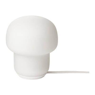 DEJSA table lamp beige/opal white glass - IKEA
