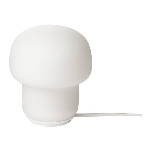DEJSA table lamp beige/opal white glass - IKEA