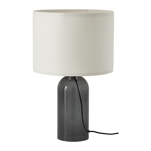 DEJSA table lamp beige/opal white glass - IKEA