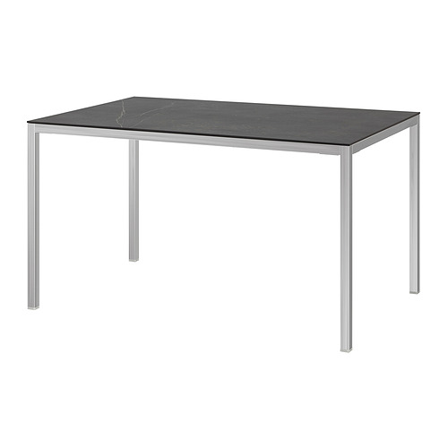 STENARED dining table stone effect quartz/bamboo - IKEA