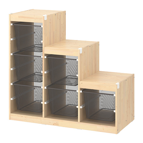 BERGIG book display with storage white - IKEA