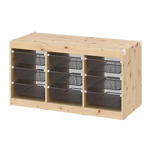 BERGIG book display with storage white - IKEA