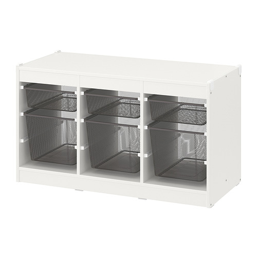 BERGIG book display with storage white - IKEA
