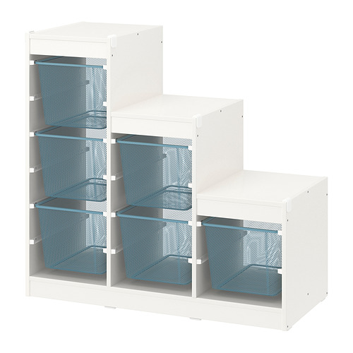 BERGIG book display with storage white - IKEA