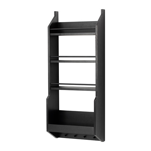 VADHOLMA kitchen island black/oak - IKEA