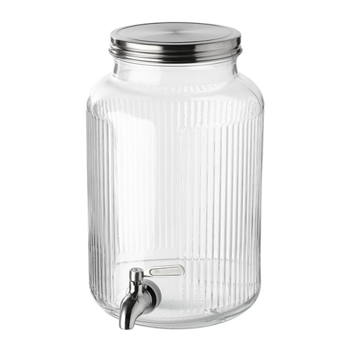 IKEA 365+ jug with lid clear glass/cork - IKEA