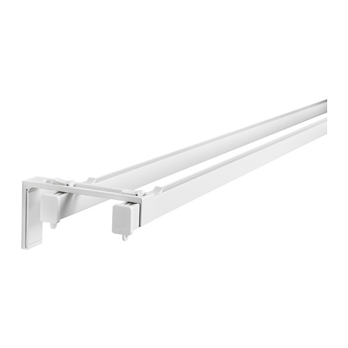 VIDGA single track rail included ceiling fittings/white - IKEA