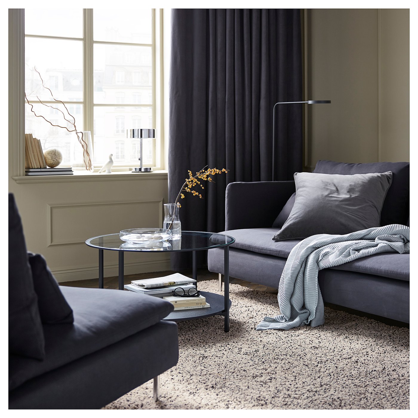 VINDUM rug, high pile white - IKEA