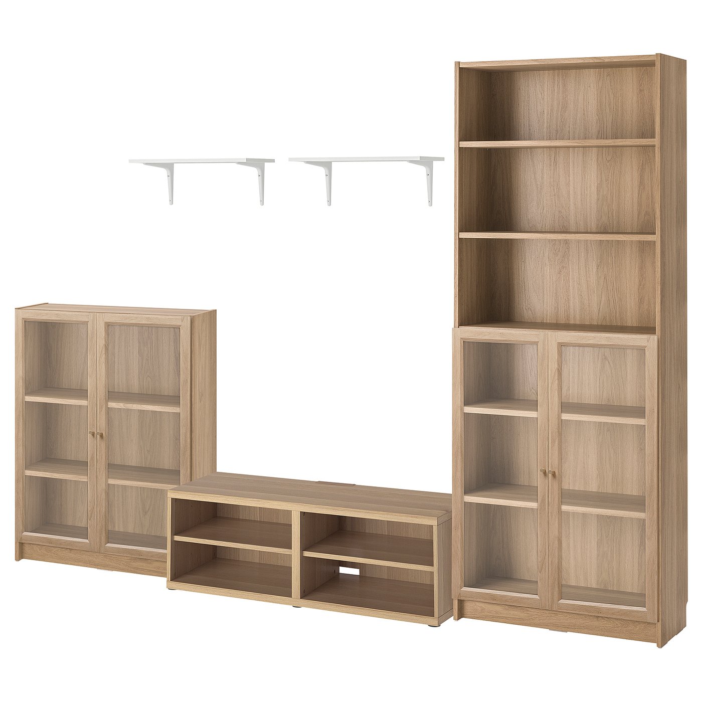 BILLY 毕利 / BESTÅ 贝达 电视柜 仿橡木 - IKEA