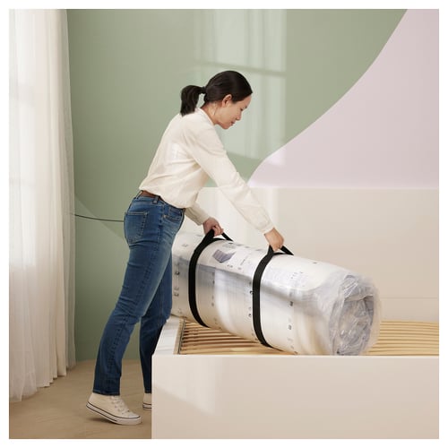 宜家VITMÅSEN 维特冒森 袋装弹簧床垫 覆盖乳胶 加硬/浅蓝色 805.521.15 - IKEA